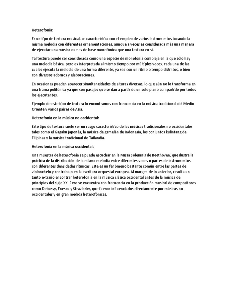 Heterofonía | PDF | Arte