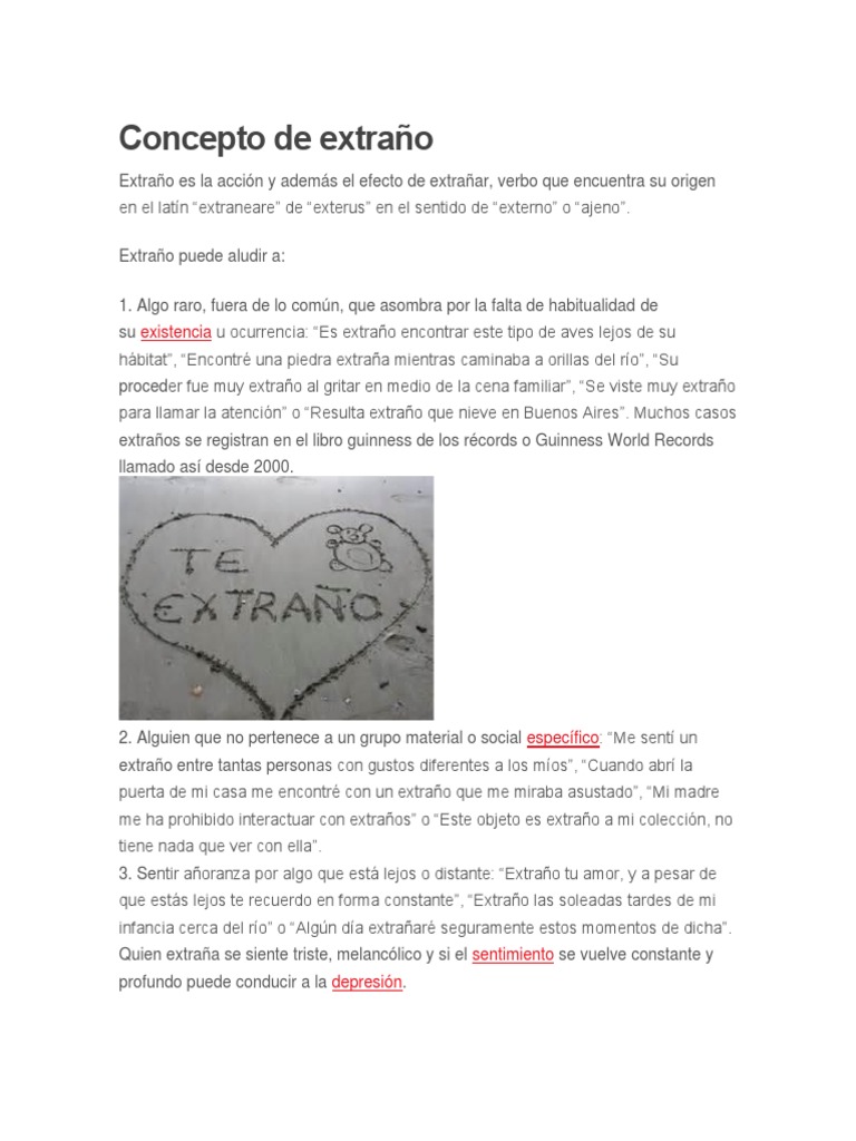 Concepto de Extraño | PDF | Ficción general