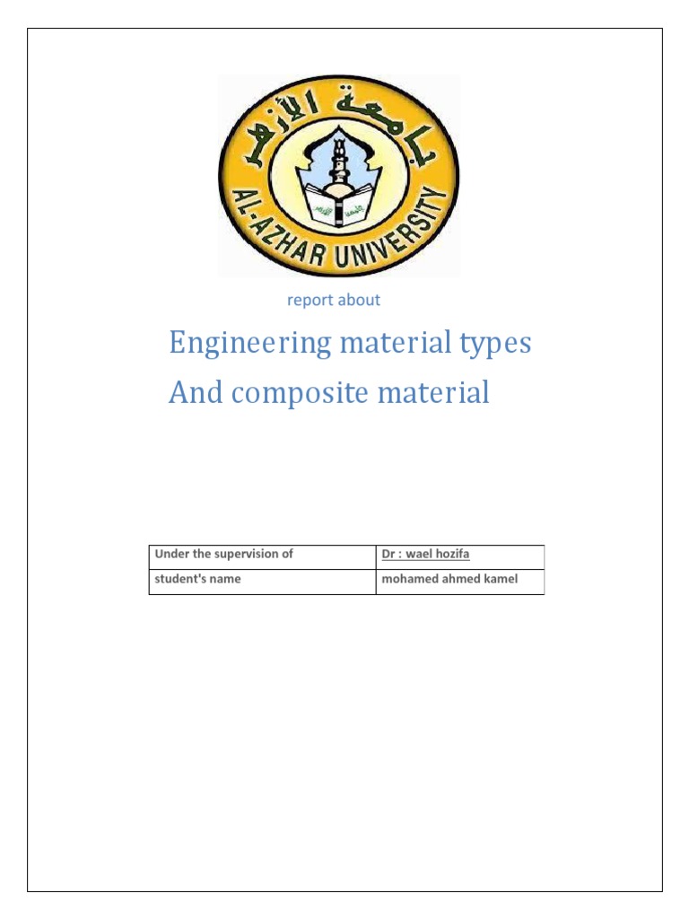 Classification of Material Types | PDF | Metals | Composite Material