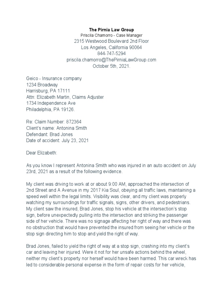 Geico Insurance Claim Settlement for $81K | PDF | Traffic | Traffic ...