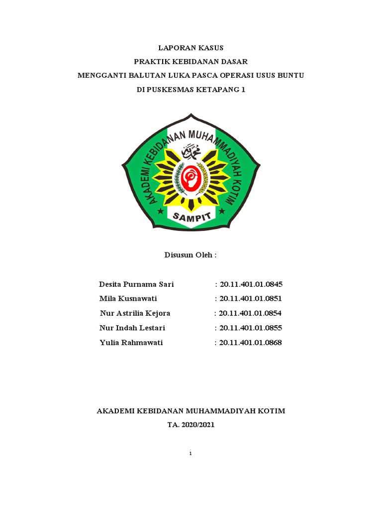 Laporan Kasus Ganti Balutan KLP1 | PDF