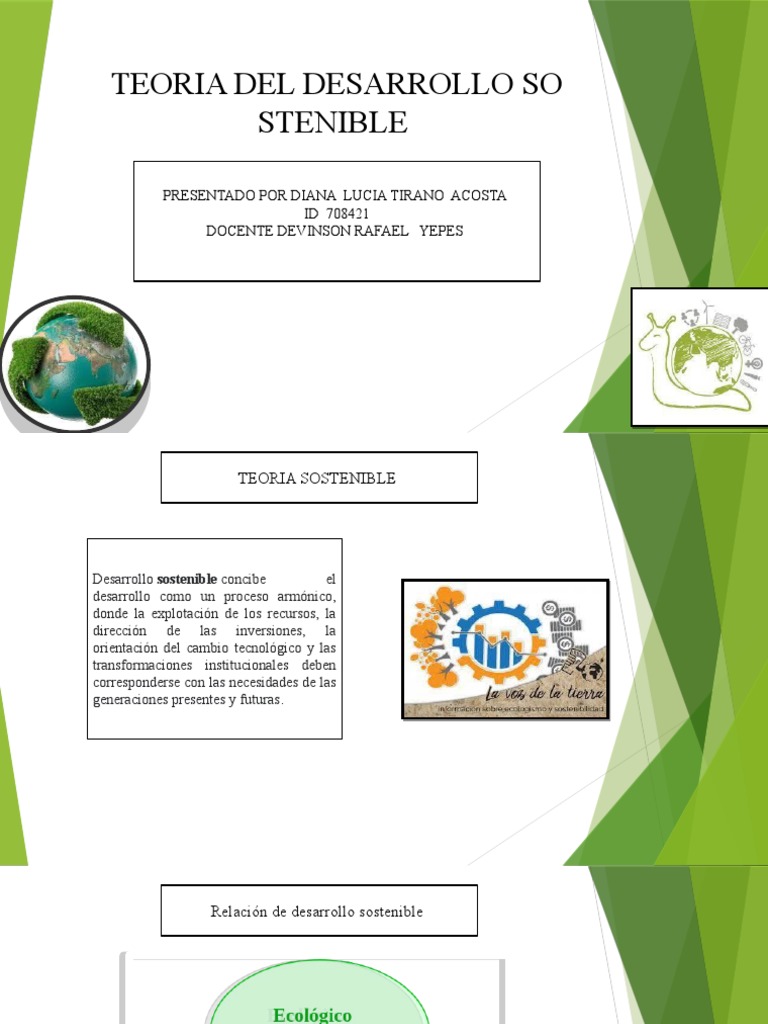 Teoria Del Desarrollo Sostenible | PDF | Sustentabilidad | Desarrollo sostenible