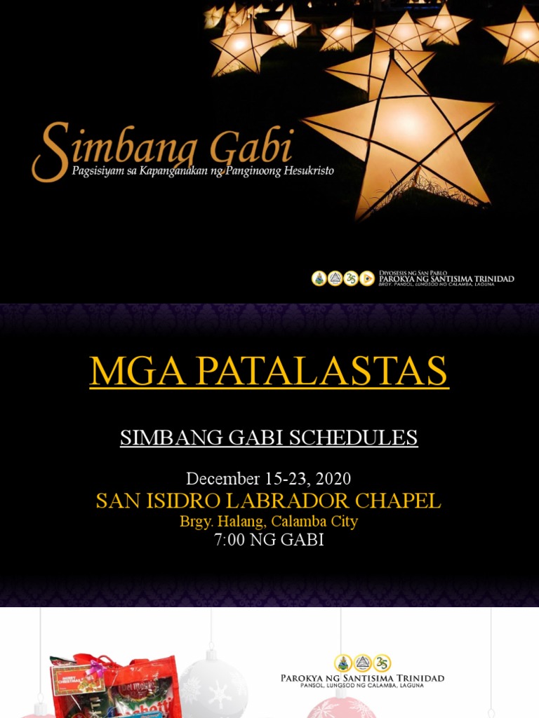 Simbang Gabi 1 | PDF