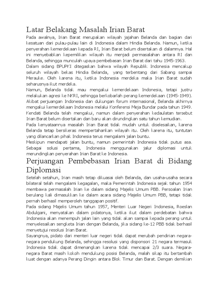Irian Barat | PDF