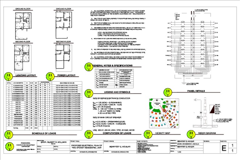 Residential Electrical Plan - Sample | PDF
