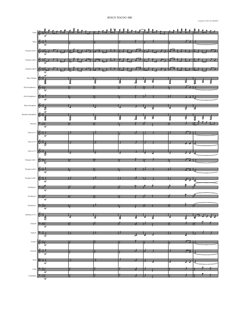 Tocou Me Partitura Gratis para Orquestra | PDF | Aérophones | Instruments de musique