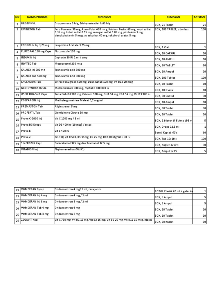 +price List Kalbe Farma Div Optima Care - 01042020 | PDF | Chemical ...