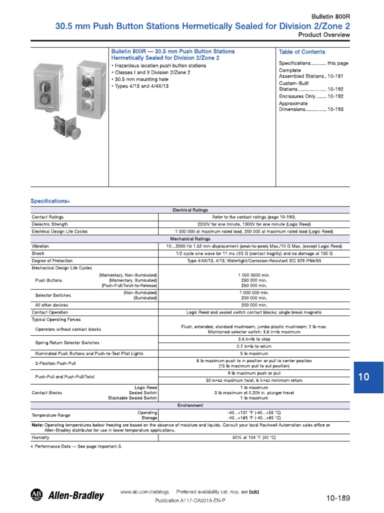 A117-Ca911 - En-P 189-193 (Botoneras) | PDF