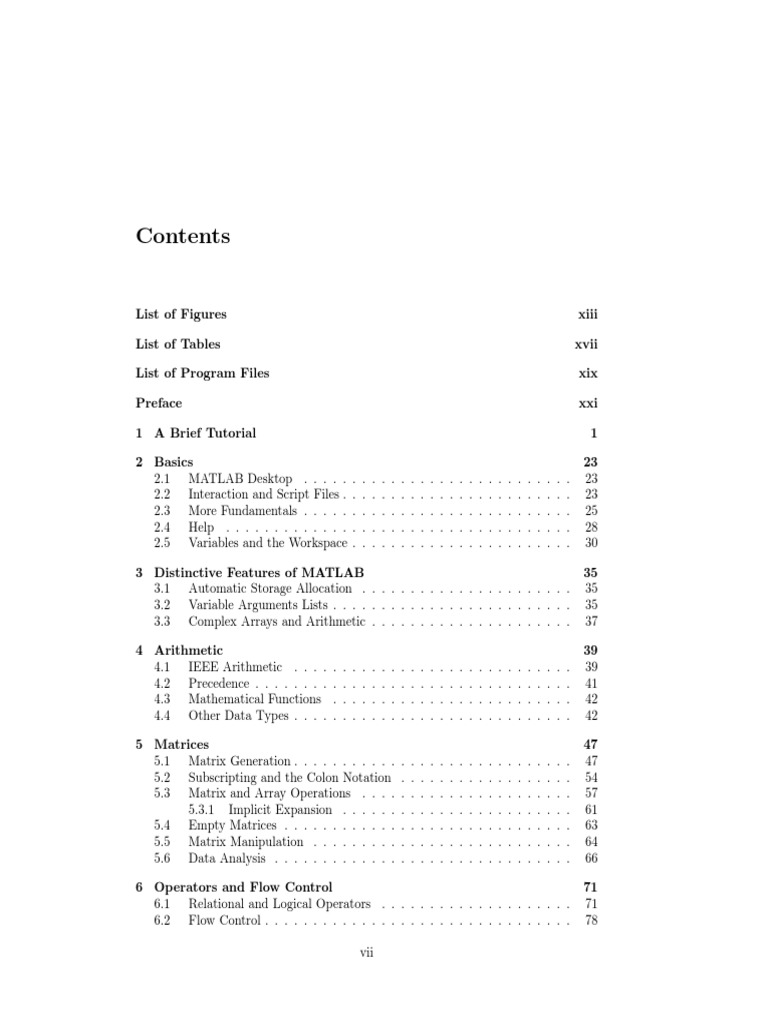 Matlab Guide 3ed Toc | PDF | Eigenvalues And Eigenvectors | Matrix (Mathematics)