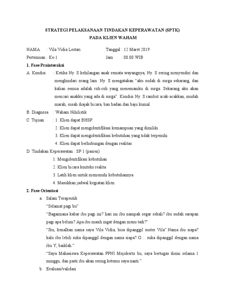 SPTK Waham Lengkap | PDF