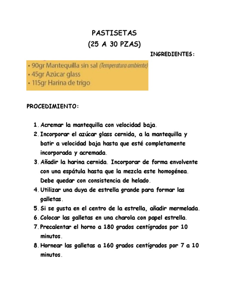 PASTISETAS | PDF