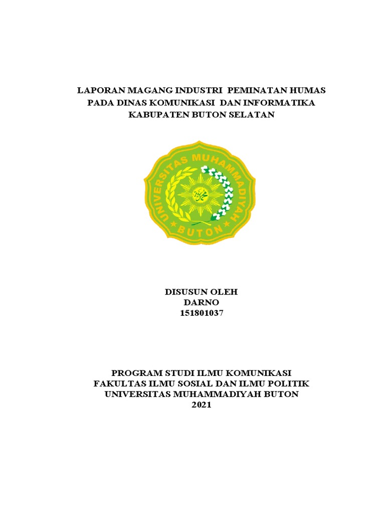 LAPORAN MAGANG HUMAS DarNo | PDF