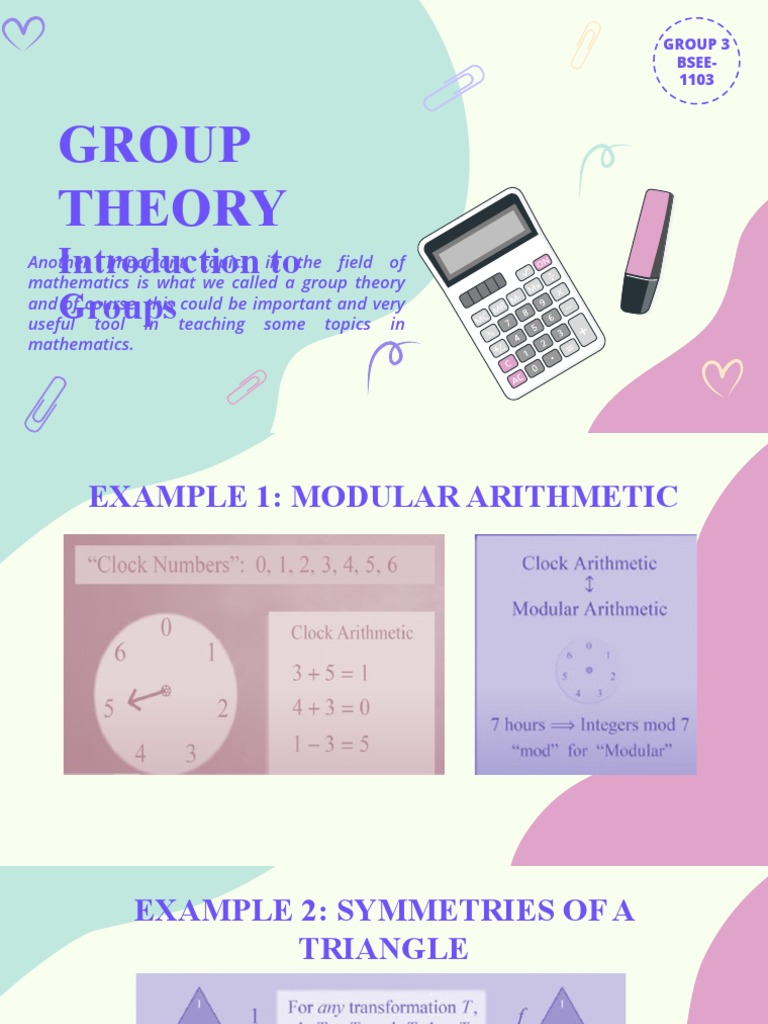 Group Theory: Introduction To Groups | Download Free PDF | Group ...