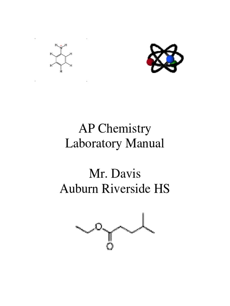 AP Chemistry Laboratory Manual Mr. Davis Auburn Riverside HS | PDF ...