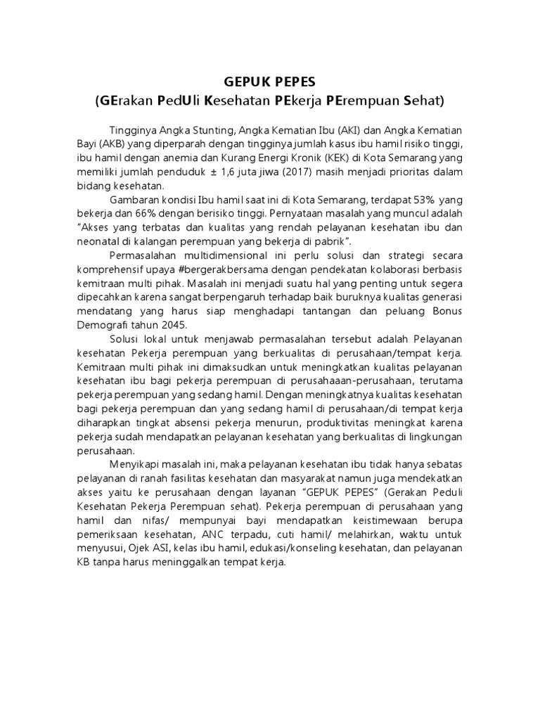Diskripsi Gepuk Pepes | PDF | Pengembangan Diri | Kesehatan Holistik