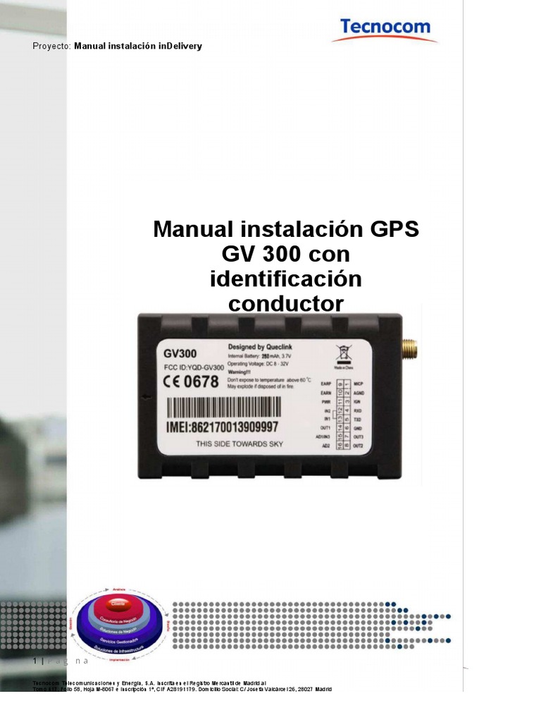 Manual Instalacion GPS-iBUTTON V.1 | PDF | Gsm | Diodo emisor de luz