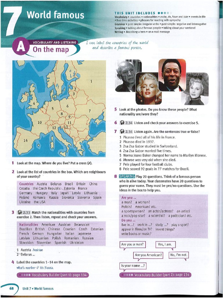 Unit 7a (Part 1) - On The Map | PDF