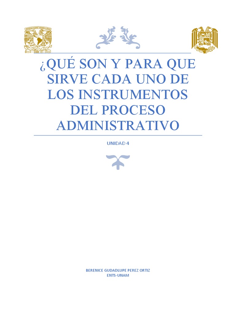 Qué Son y para Que Sirve Cada Uno de Los Instrumentos Del Proceso ...