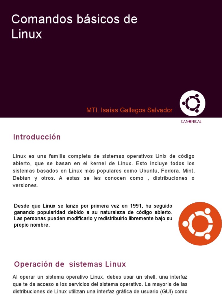 Fundamentos de Linux | Descargar gratis PDF | Distribución de Linux ...