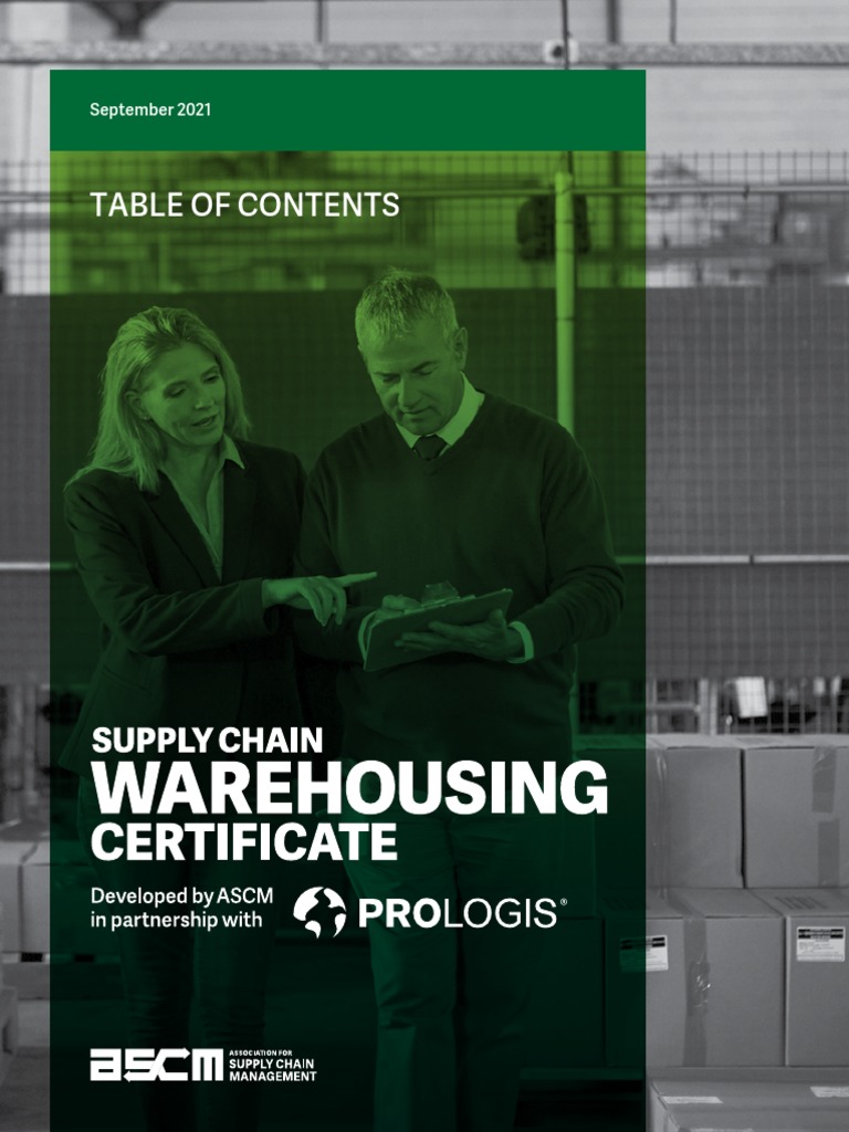 September 2021: Supply Chain Warehousing Certificate | PDF | Warehouse ...