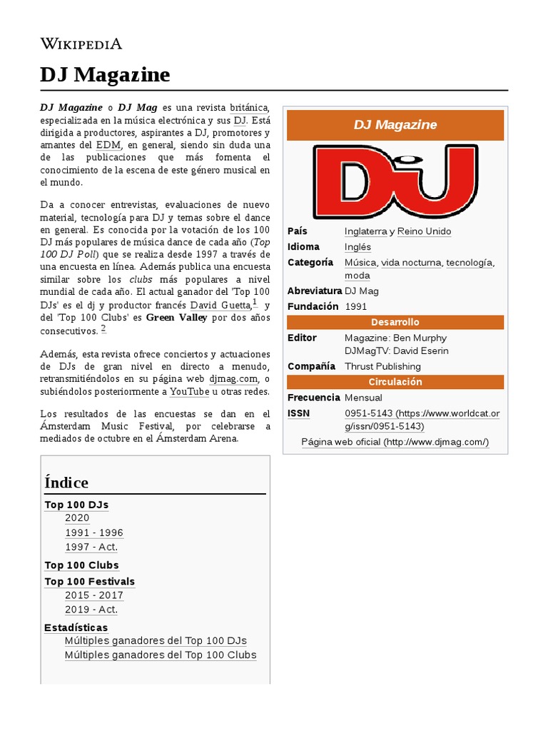 DJ Magazine | PDF | Subculturas musicales | Música electrónica