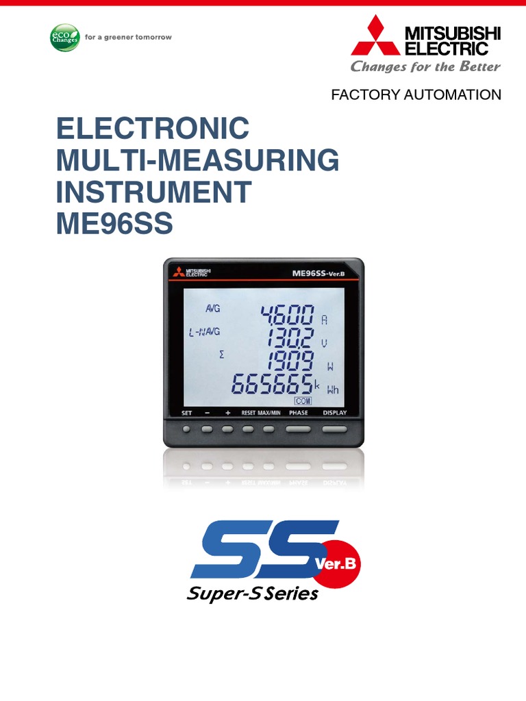 Electronic Multi-Measuring Instrument ME96SS: Factory Automation | PDF ...