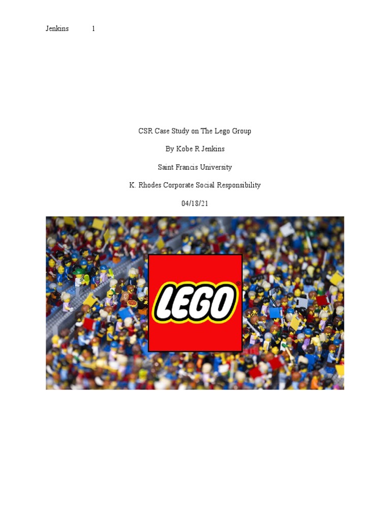 CSR Case Study On The Lego Group | PDF | Waste | Economies