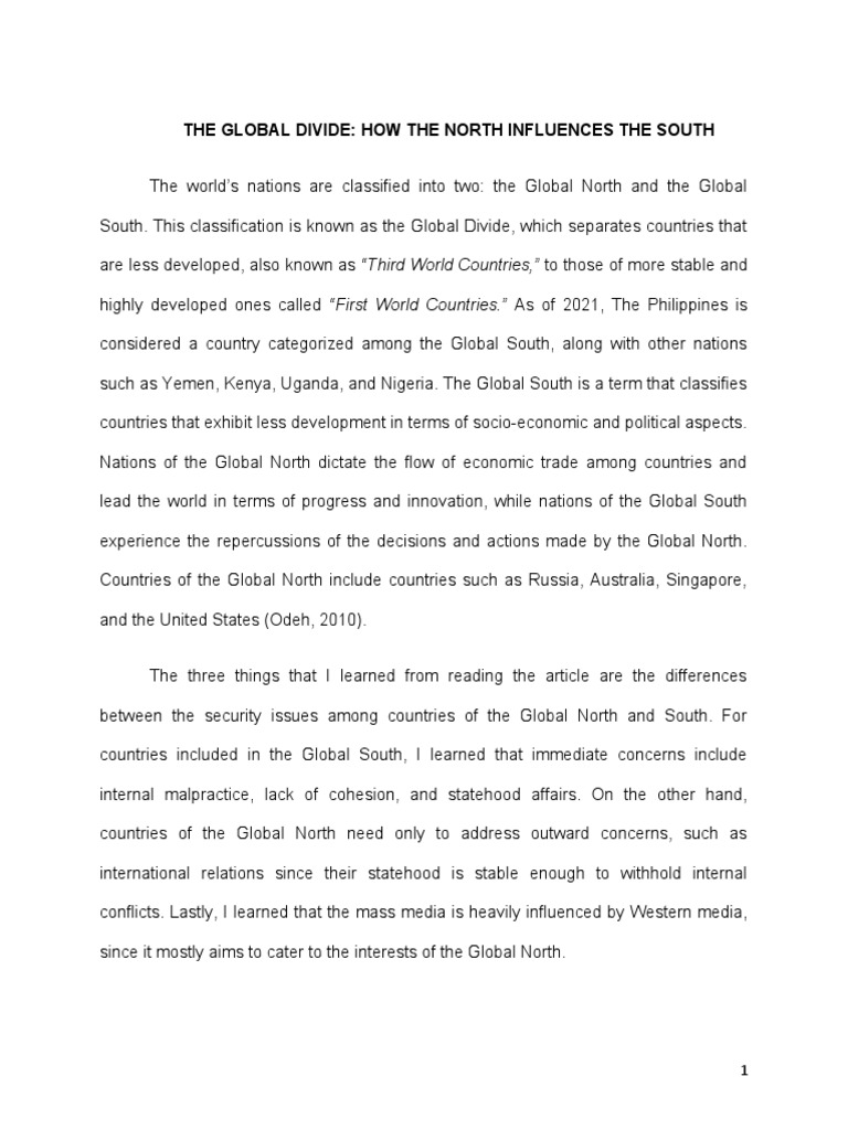 The Global Divide | PDF | Politics | History