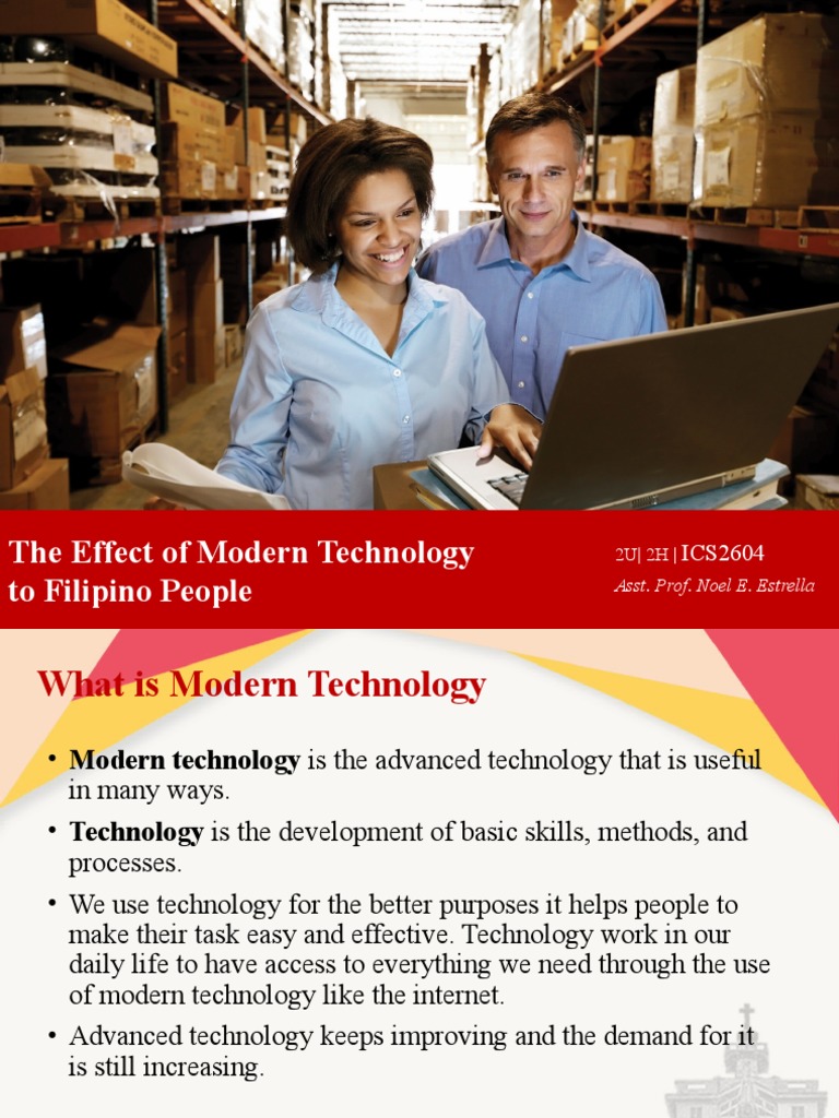 WK 10 - Effects of Modern Technology To Filipino People | PDF ...