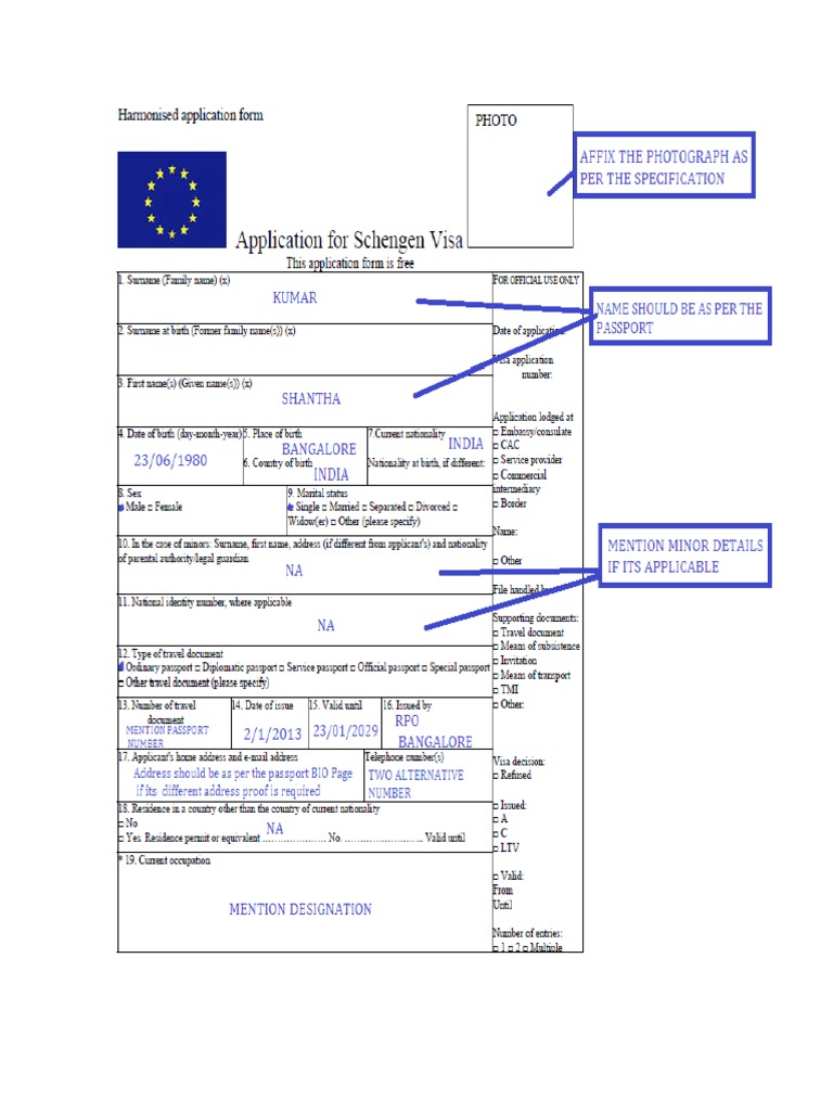 Hungary Application Form 250315 | PDF