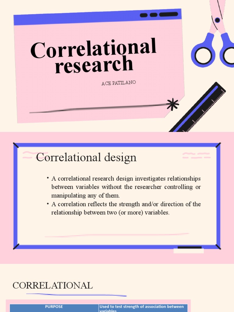 Correlational Research Design | PDF