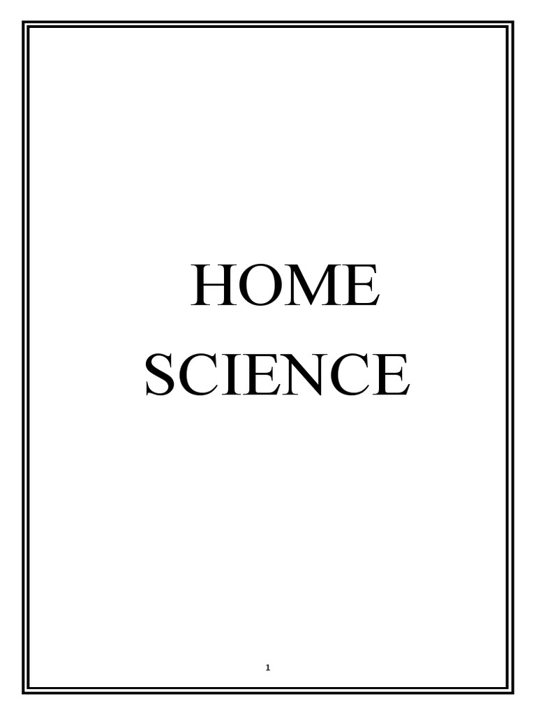 Home Science Project | PDF | Foods | Organic Foods