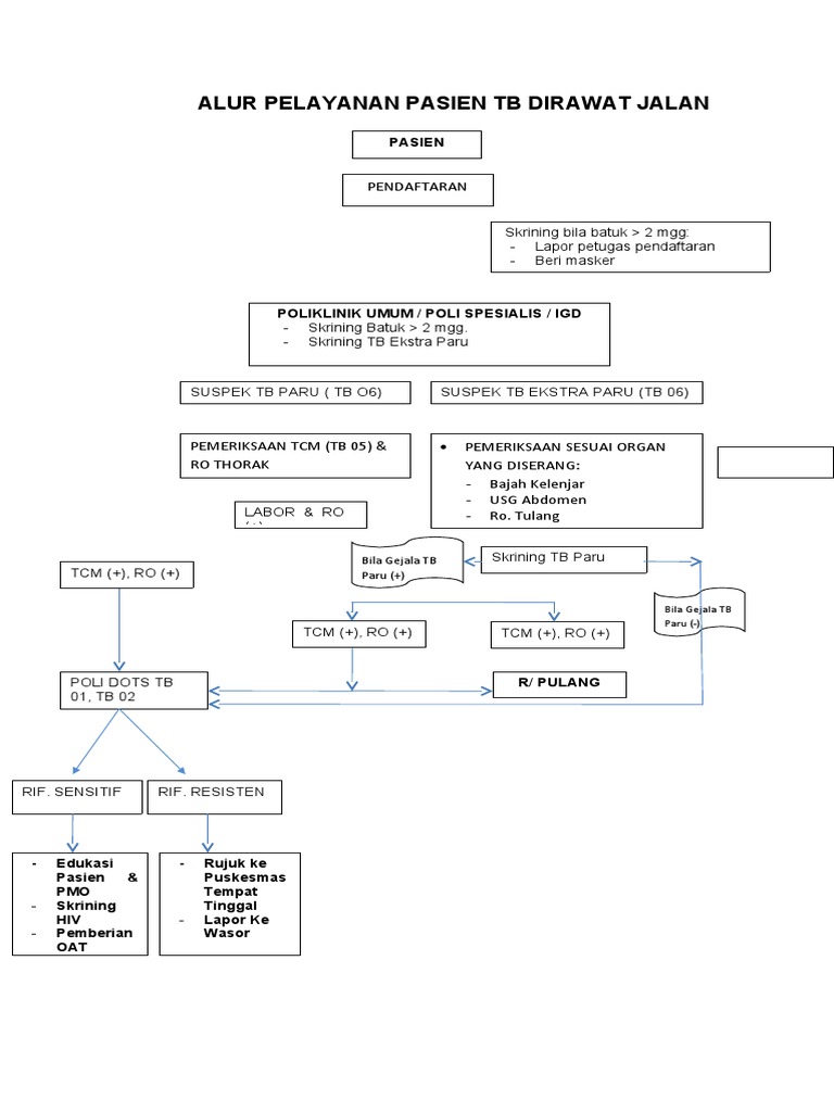 Alur Pelayanan Pasien TB Dirawat Jalan | PDF