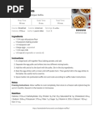 Preppy Kitchen Waffle Recipe | PDF | Waffle | Fat