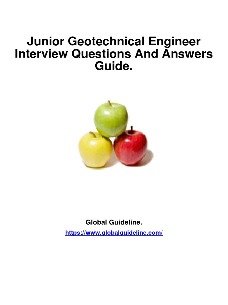 Junior Geotechnical Engineer Interview Questions and Answers 72049 | PDF | World Wide Web ...