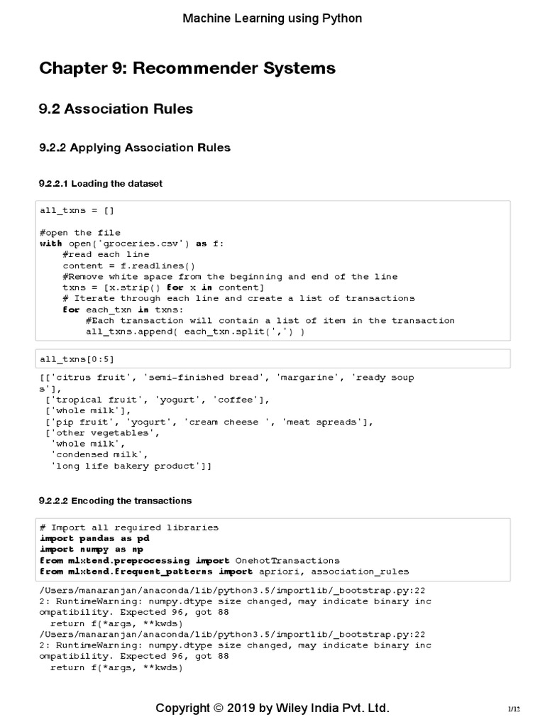 Chapter 9 - Recommendation Systems | PDF