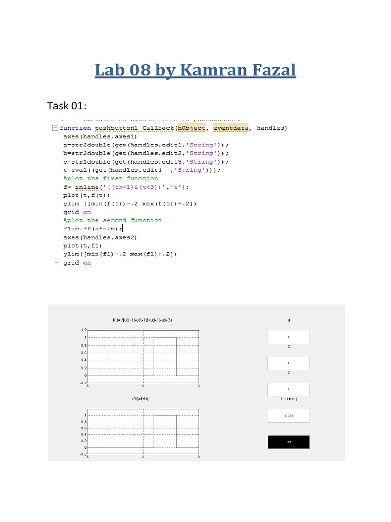 Lab 08 by Kamran | PDF