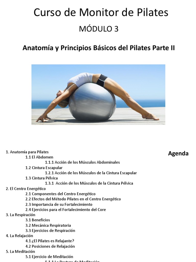 Anatomía y Principios del Pilates | PDF | Hombro | Pilates