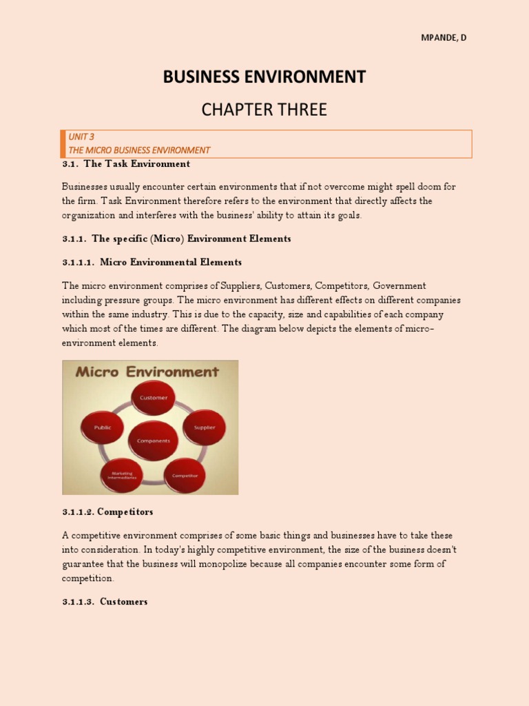 Business Environment: Chapter Three | PDF | Profit (Economics ...