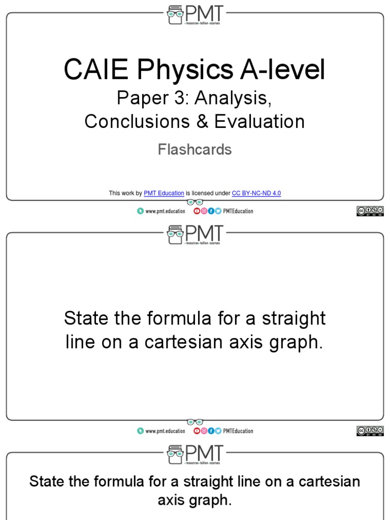 Flashcards - Paper 3 Analysis, Conclusions and Evaluation - CAIE ...