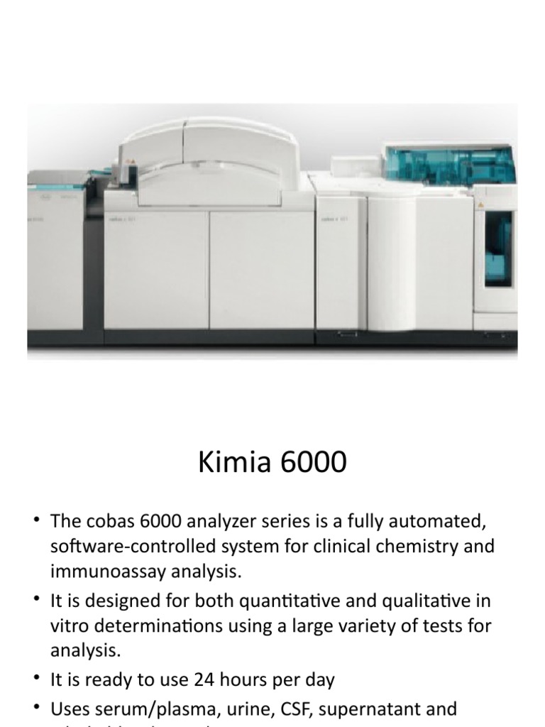 Cobas 6000 | PDF | Chemistry | Scientific Method