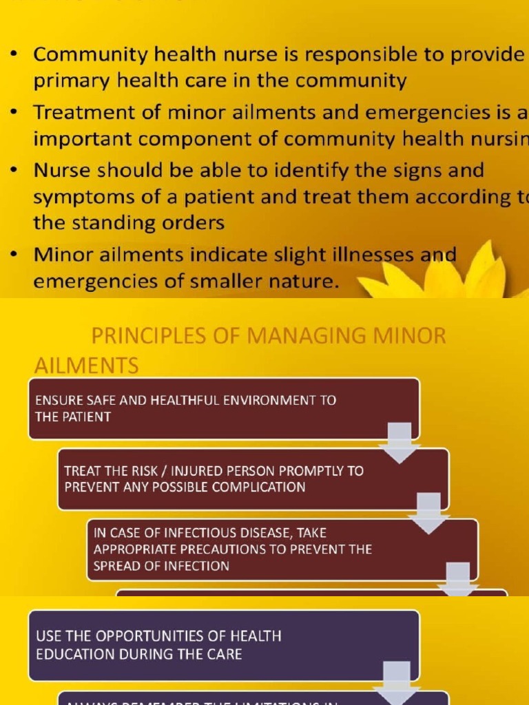 Treatment of Minor Ailments | PDF
