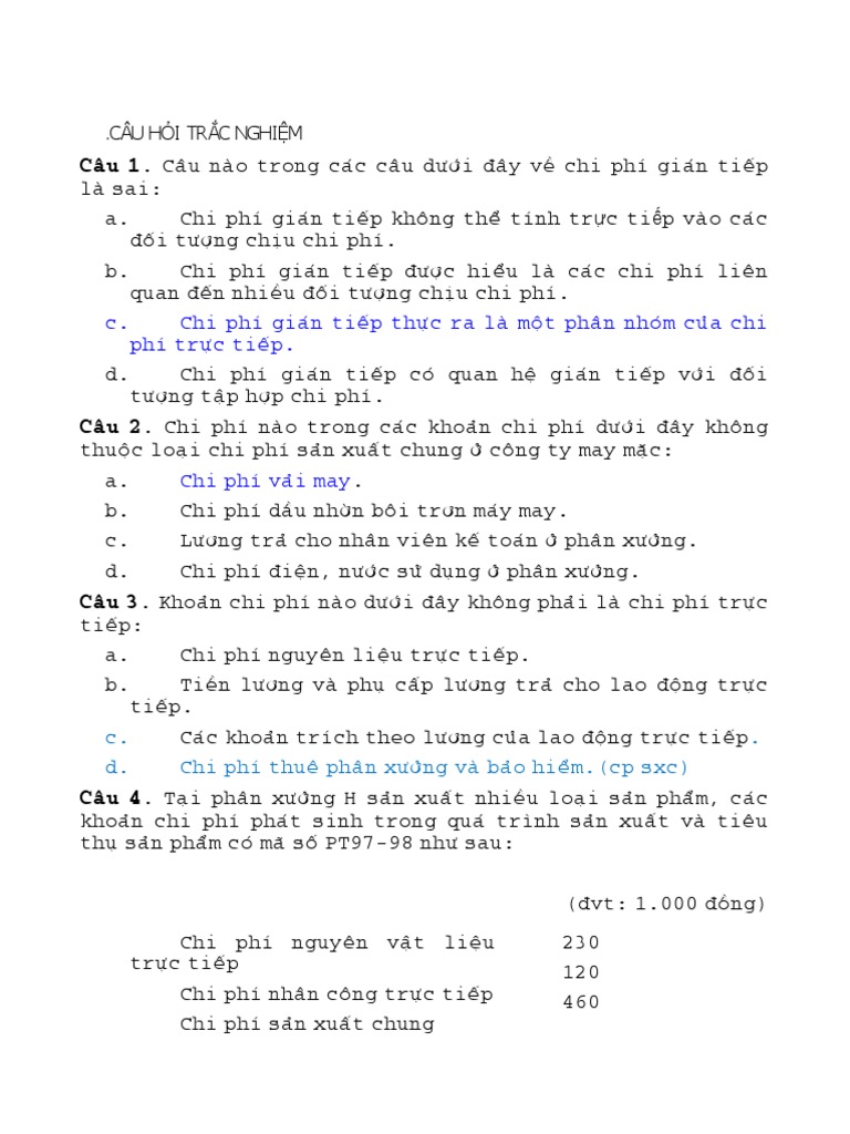 Bai Tap Chuong 2 | PDF