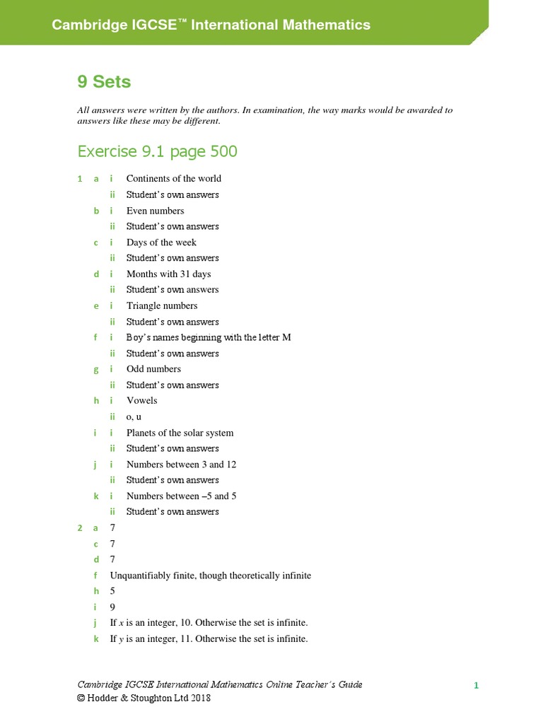 Topic 9 Answers | PDF | Discrete Mathematics | Mathematical Analysis