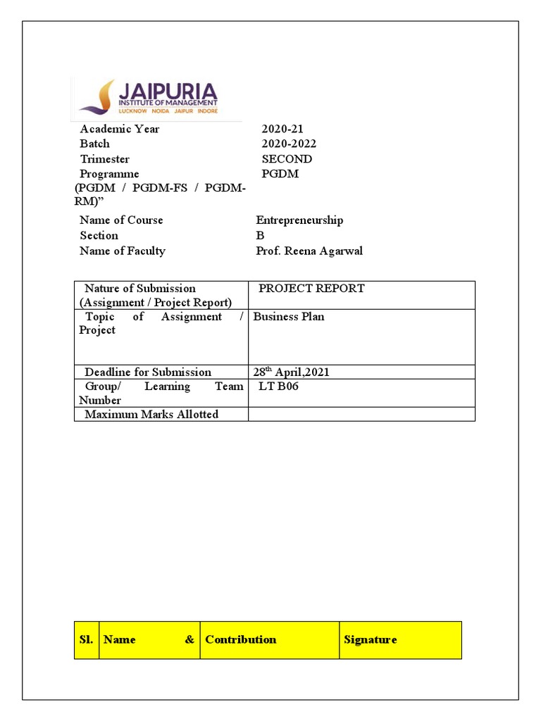 ENT Project Report | PDF | Aquaponics | Marketing
