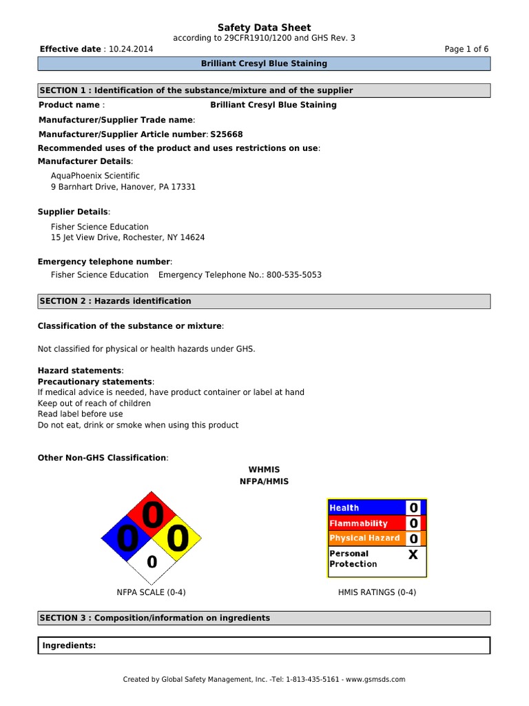 Safety Data Sheet | PDF | Dangerous Goods | Firefighting