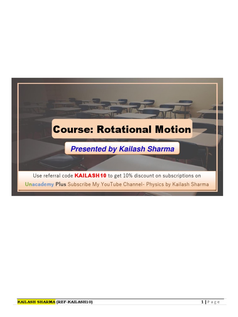 Rotational Motion and Torque Exercises | PDF | Rotation Around A Fixed ...