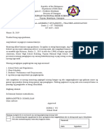 Letter To Parent Tagalog | PDF