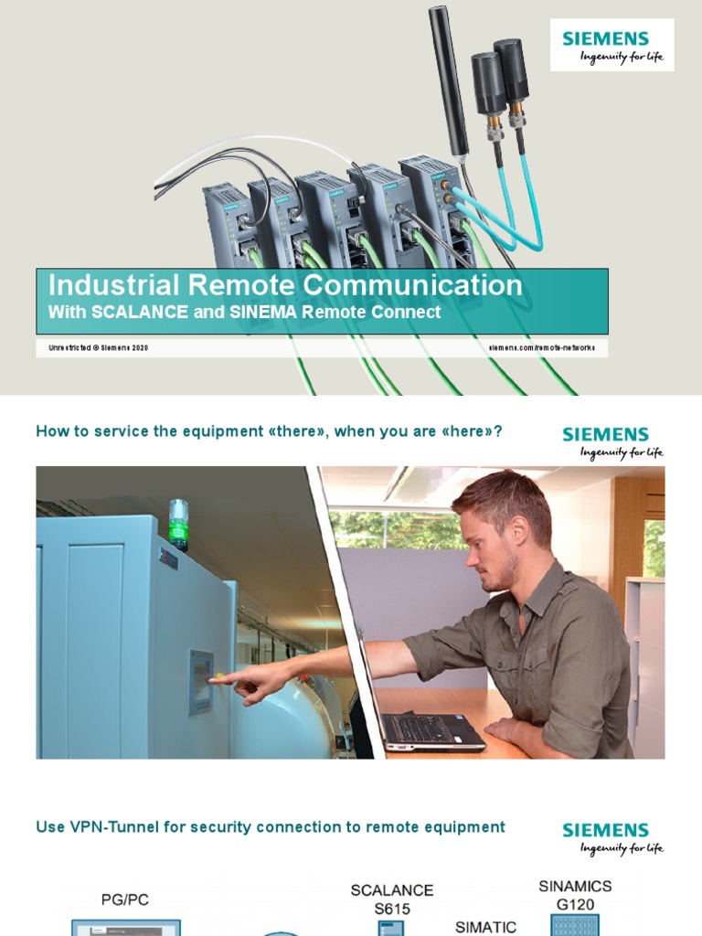 Industrial Remote Communication: With SCALANCE and SINEMA Remote ...