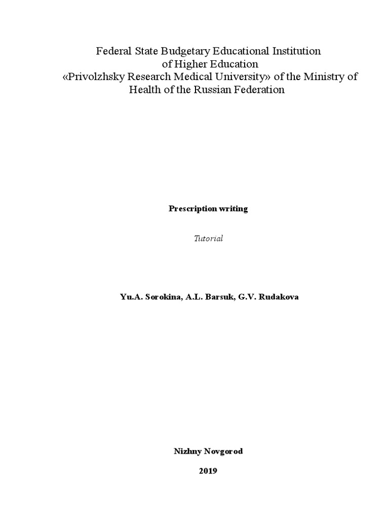 Prescription Writing Tutorial | PDF | Health Care | Clinical Medicine